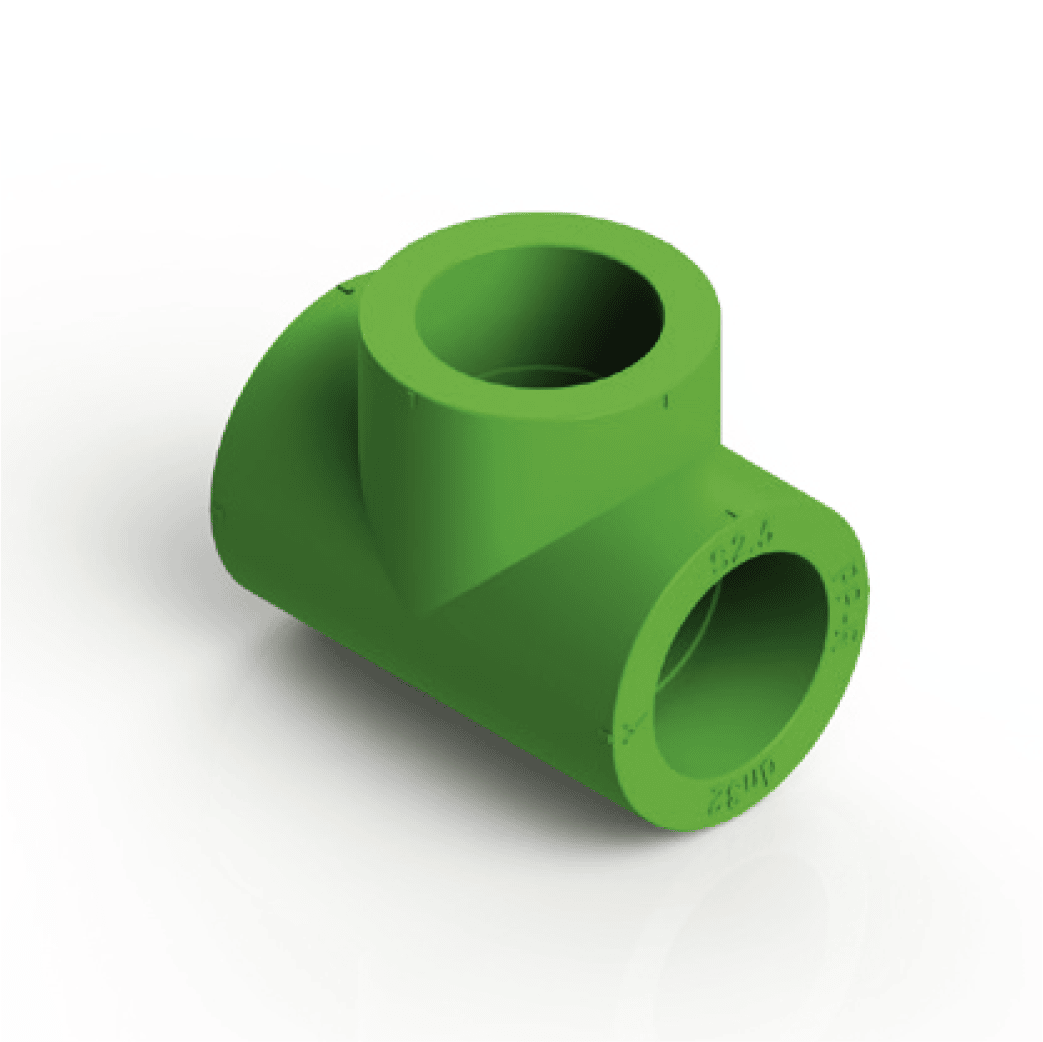 Equal Tee PPR Kelen Green Rucika - Distributor Rucika Surabaya