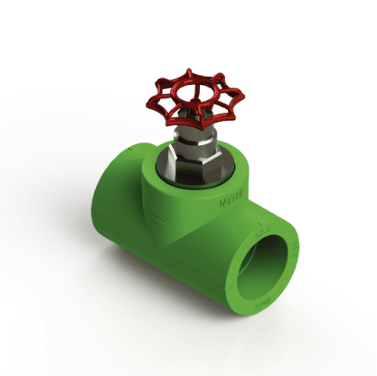 Straight Way Valve PPR Kelen Green Rucika - Distributor Rucika Surabaya
